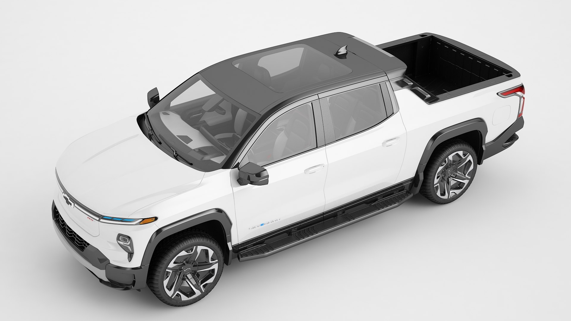 Chevrolet Silverado EV RST 2024 White model - TurboSquid 1999932