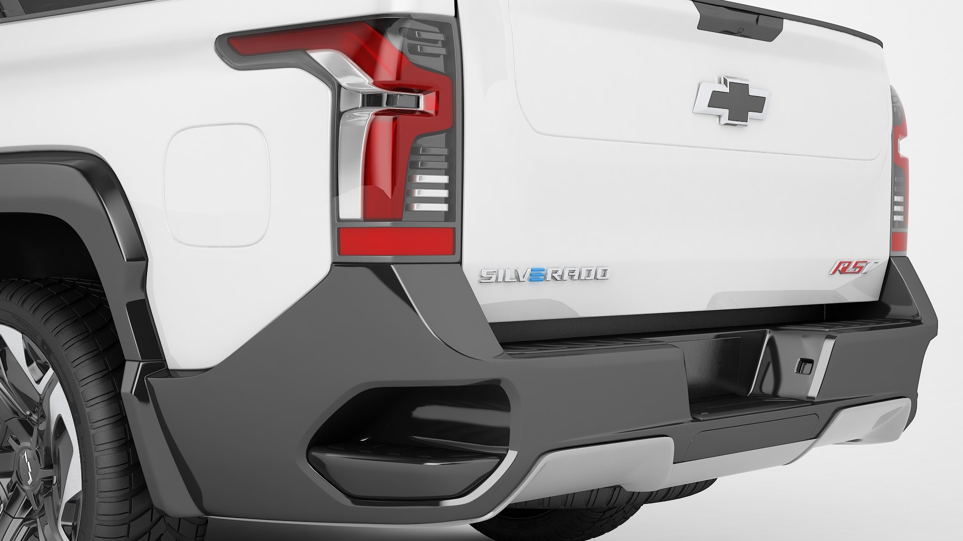 Chevrolet Silverado EV RST 2024 White model - TurboSquid 1999932