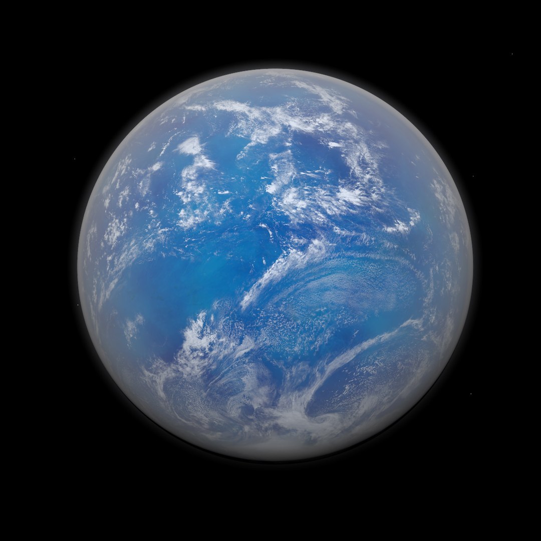 Fictional Alien Water Planet 3D - TurboSquid 1640888