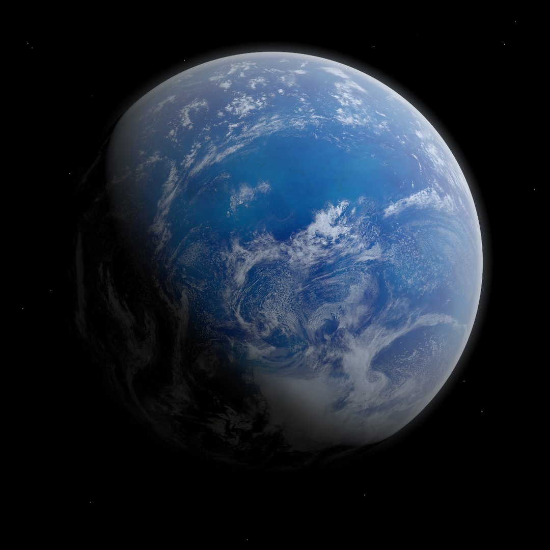 Fictional Alien Water Planet 3D - TurboSquid 1640888