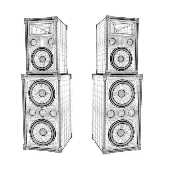 3d model speakers