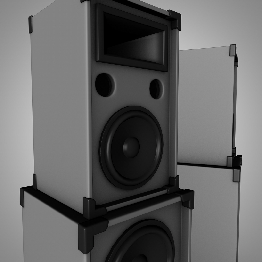 3d model speakers
