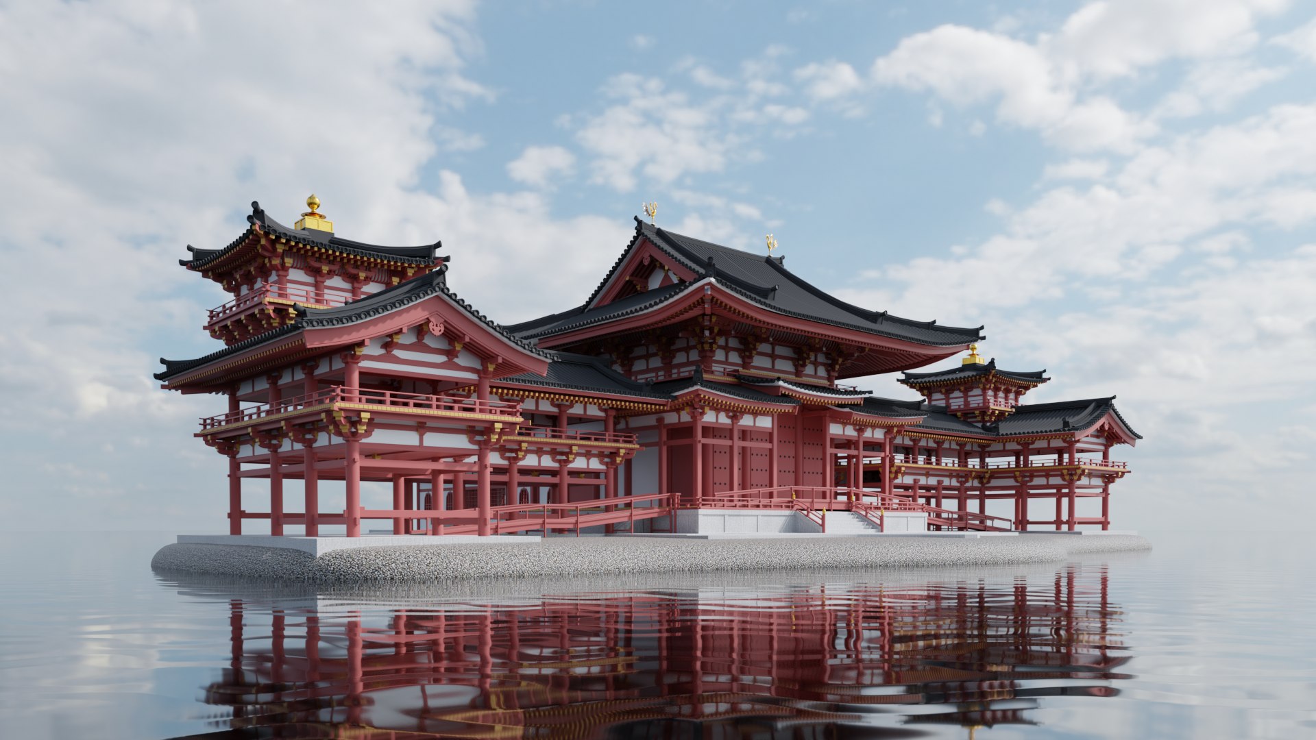 Temple Blender Cycles 3D Model - TurboSquid 1381096