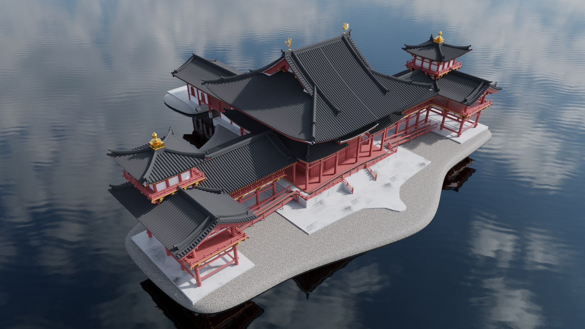 Temple Blender Cycles 3D Model - TurboSquid 1381096