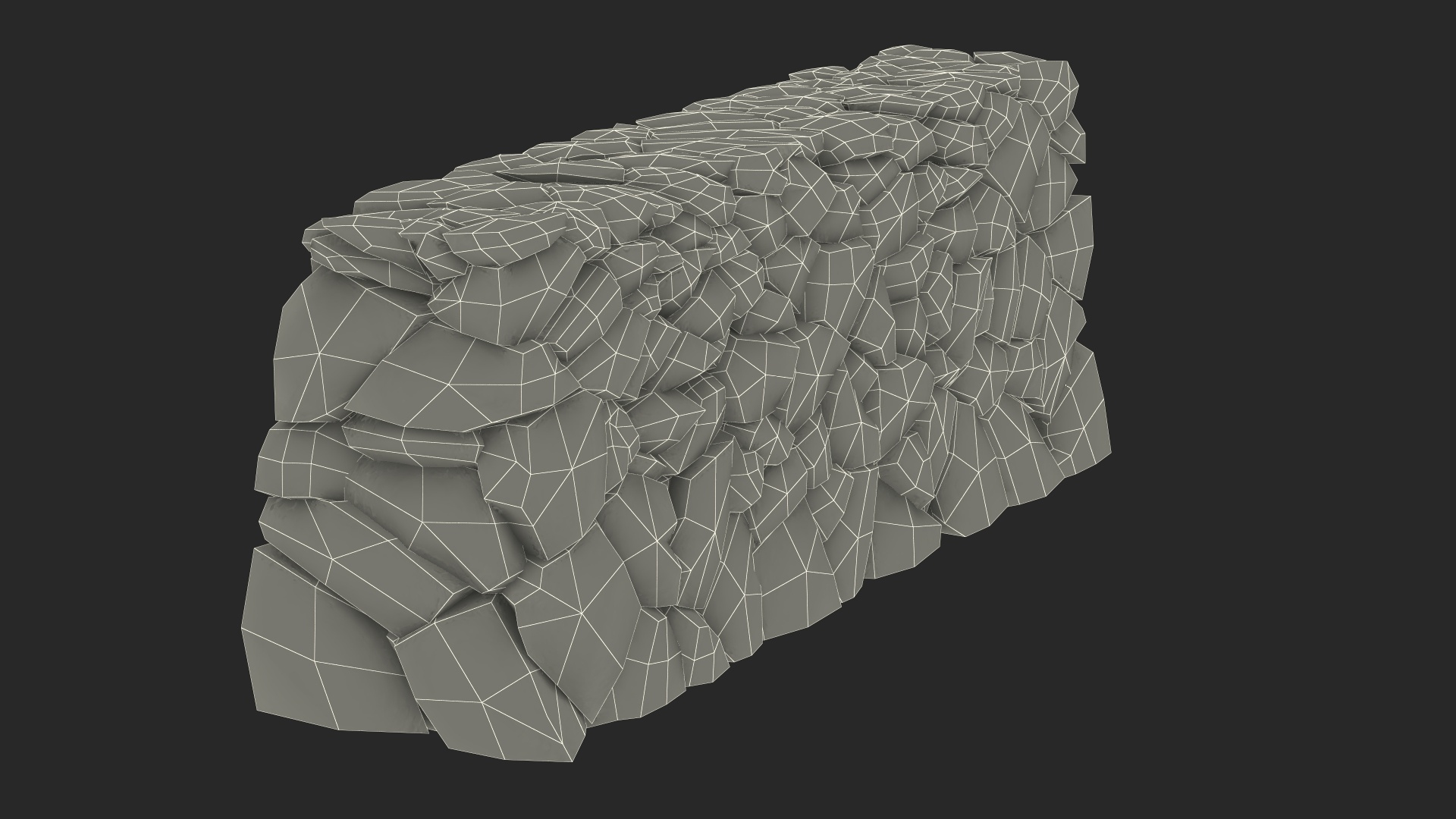 3D Weathered Stone Wall - TurboSquid 2288481