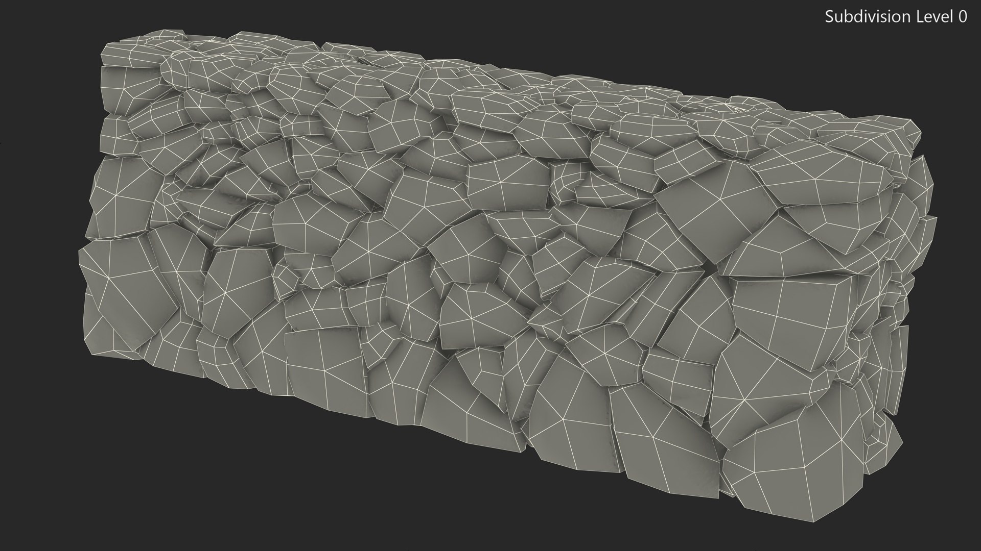 3D Weathered Stone Wall - TurboSquid 2288481