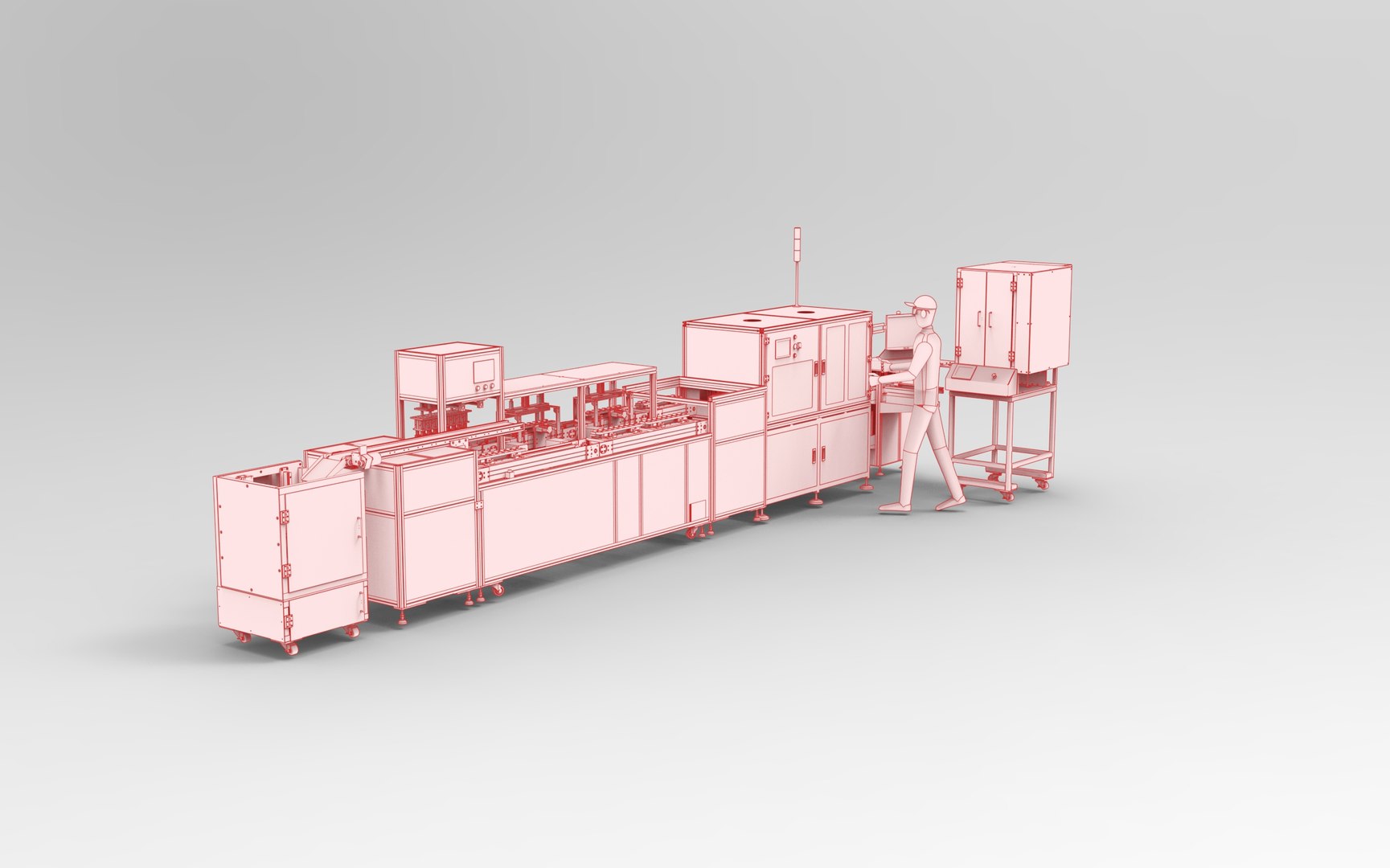 Automatic Inspection Assembly Line 3D Model - TurboSquid 1900545
