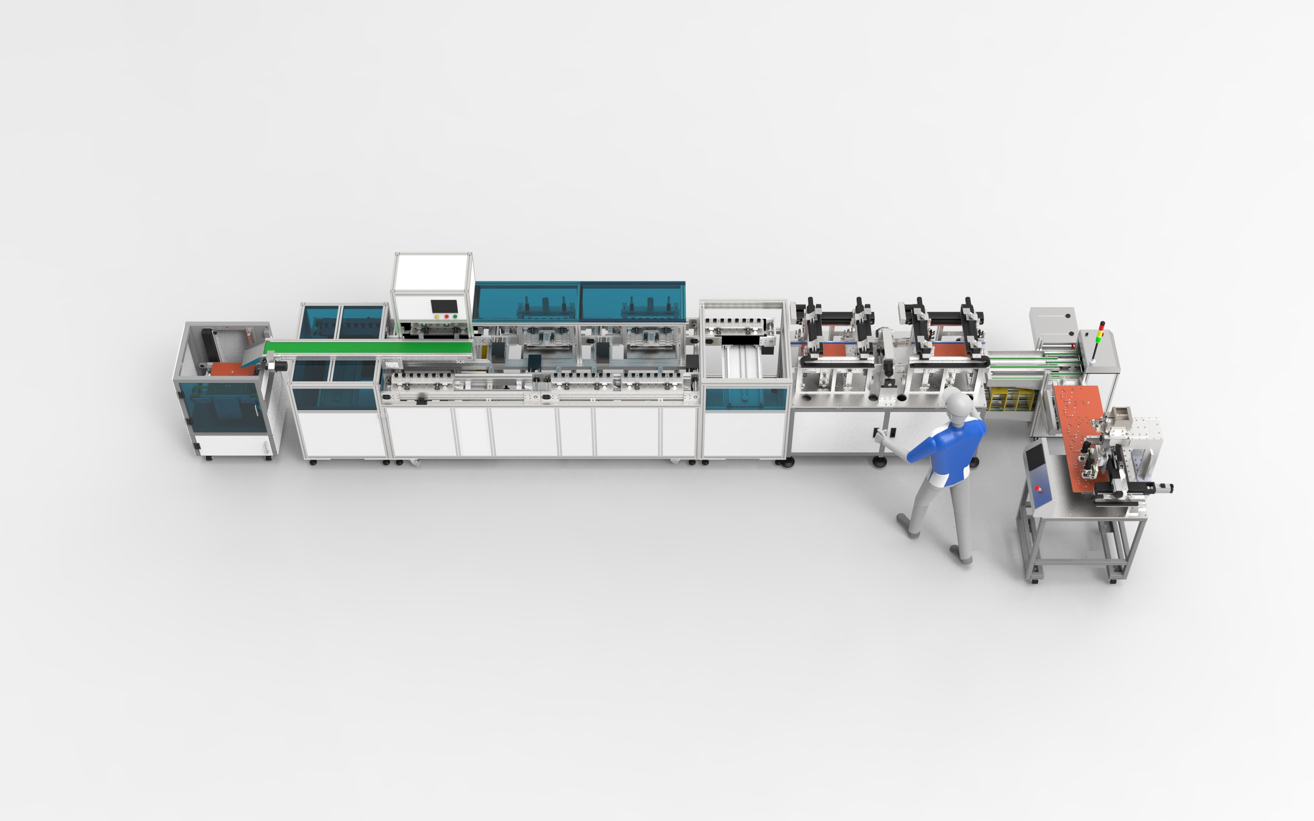 Automatic Inspection Assembly Line 3D model - TurboSquid 1900545