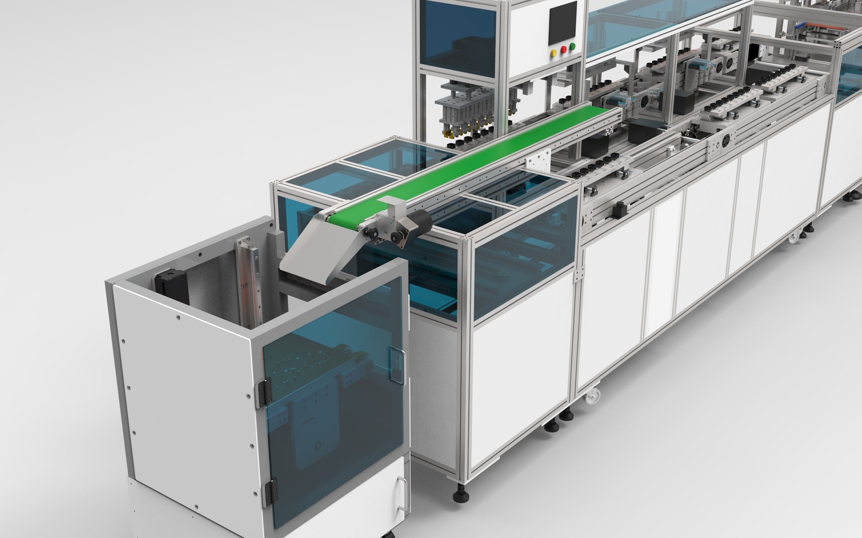 Automatic Inspection Assembly Line 3D Model - TurboSquid 1900545