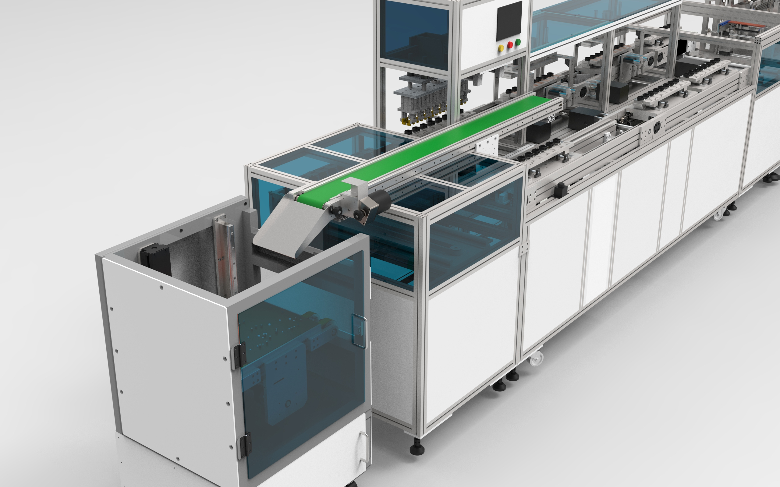 Automatic Inspection Assembly Line 3D model - TurboSquid 1900545