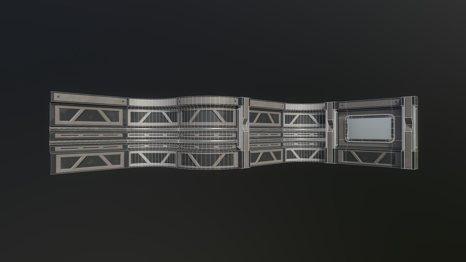 Modular Sci Fi Walls 3D Model - TurboSquid 1746905