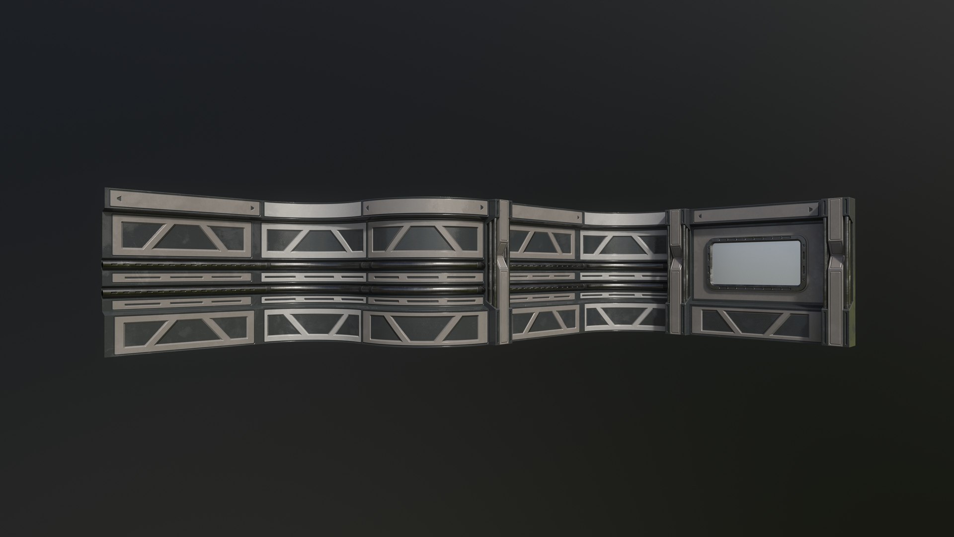 Modular Sci Fi Walls 3D Model - TurboSquid 1746905