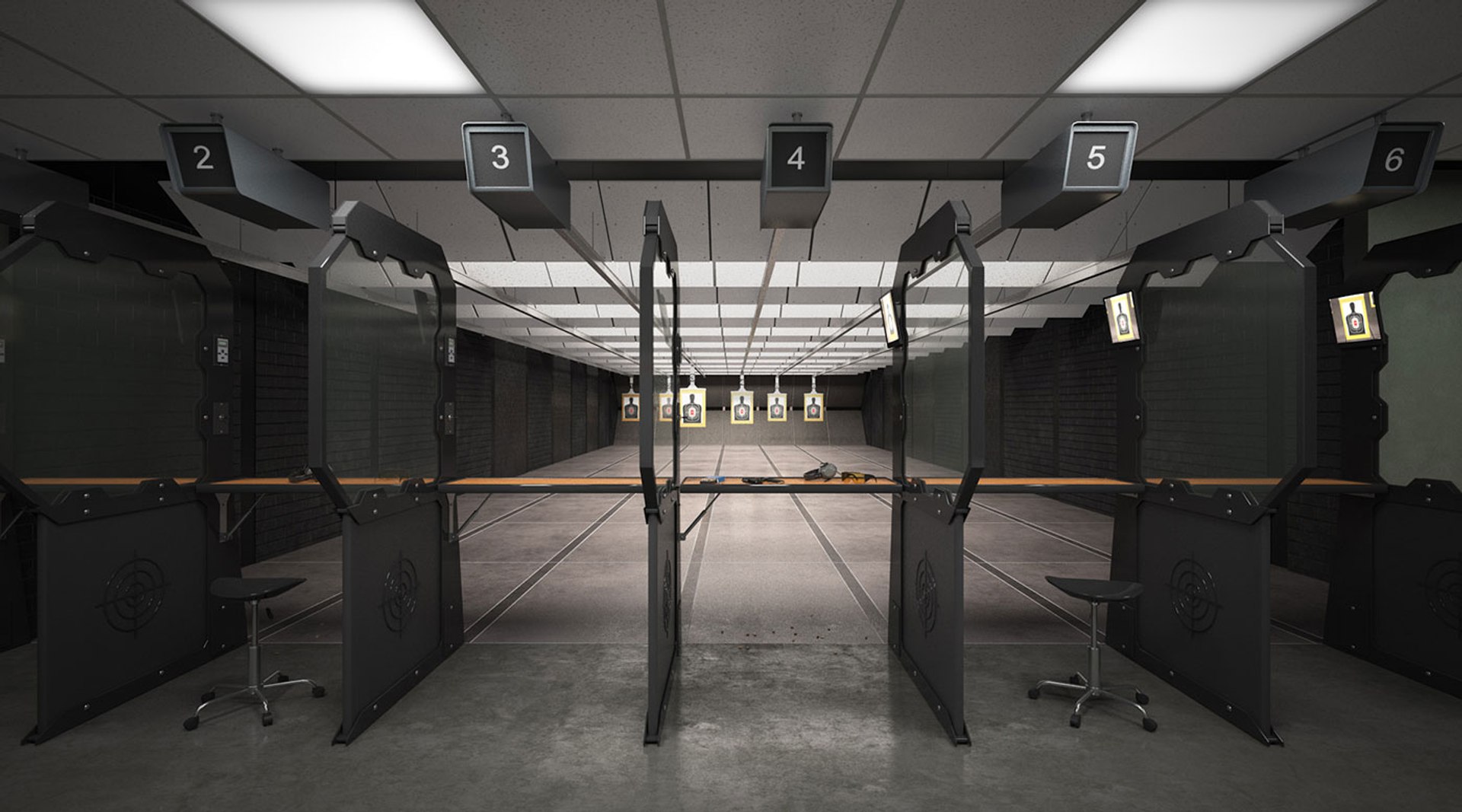 3d model shooting range