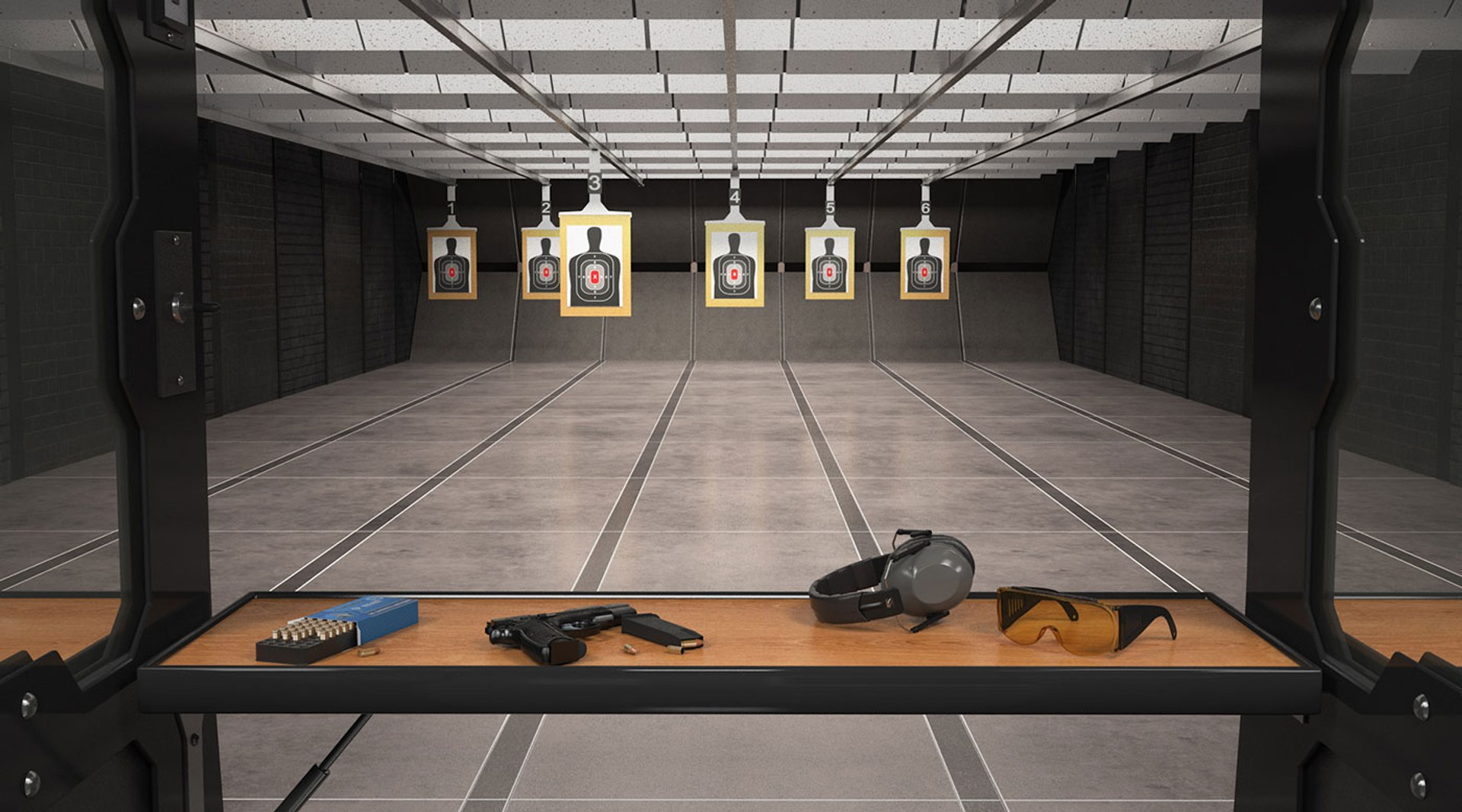 3d model shooting range