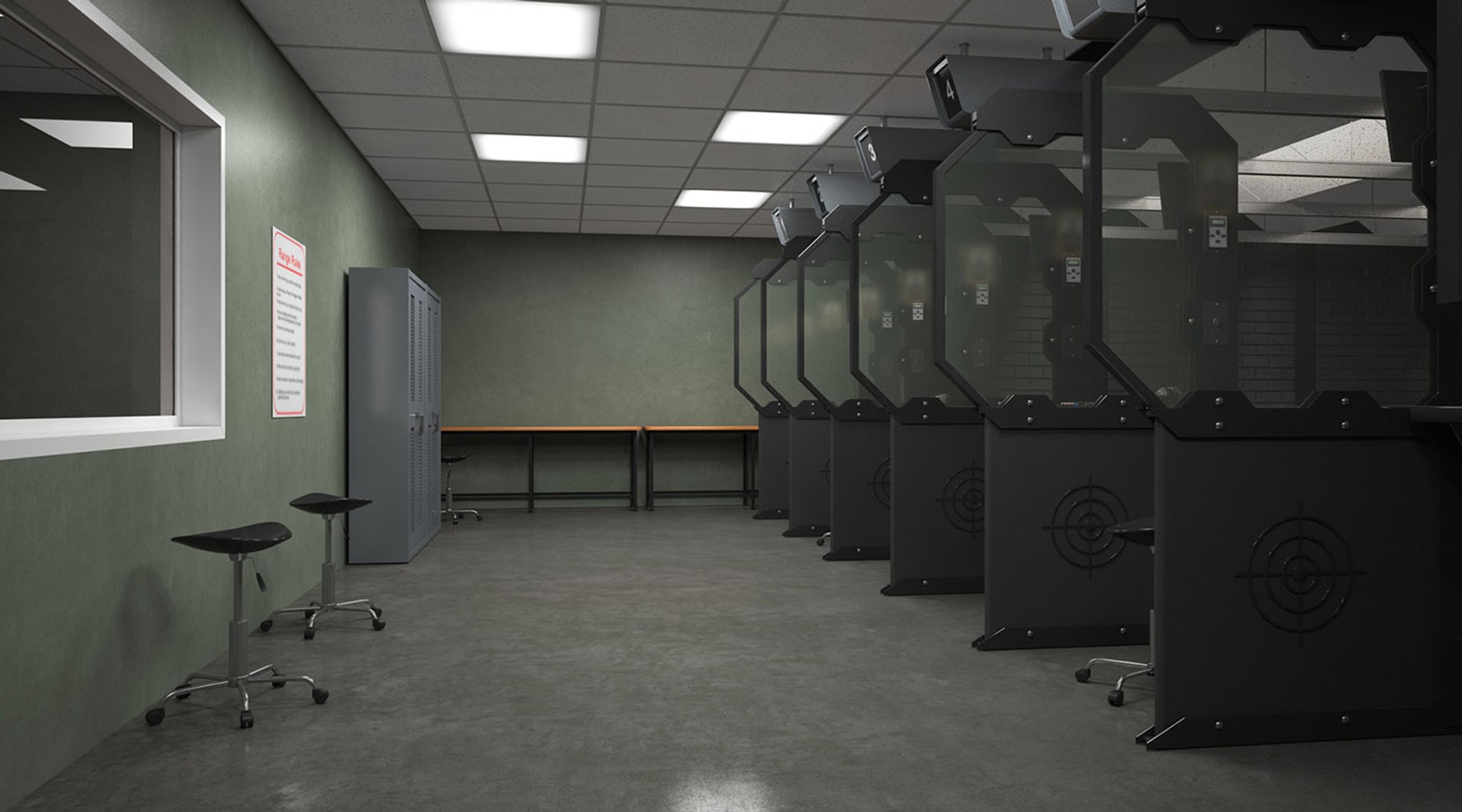 3d model shooting range