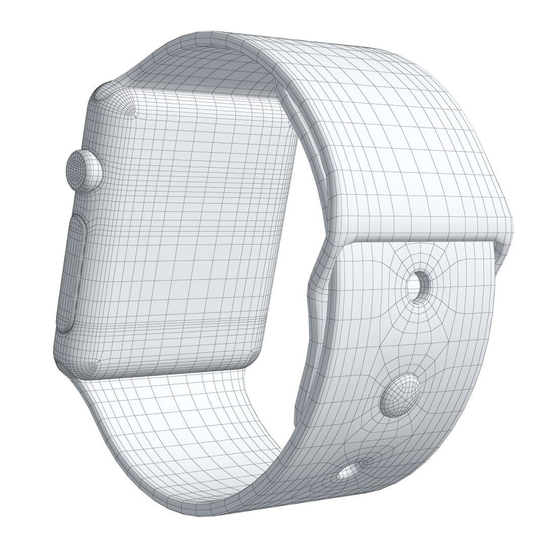 3d Model Digital Smart Watch