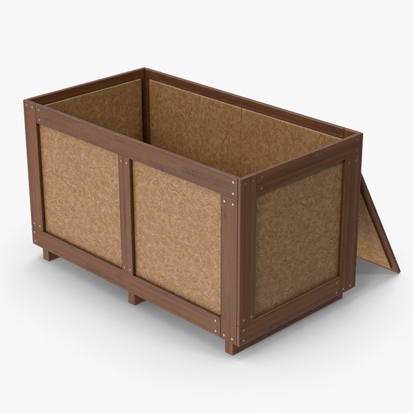 modelo 3d Cargo Crate Box Opened - TurboSquid 2028028