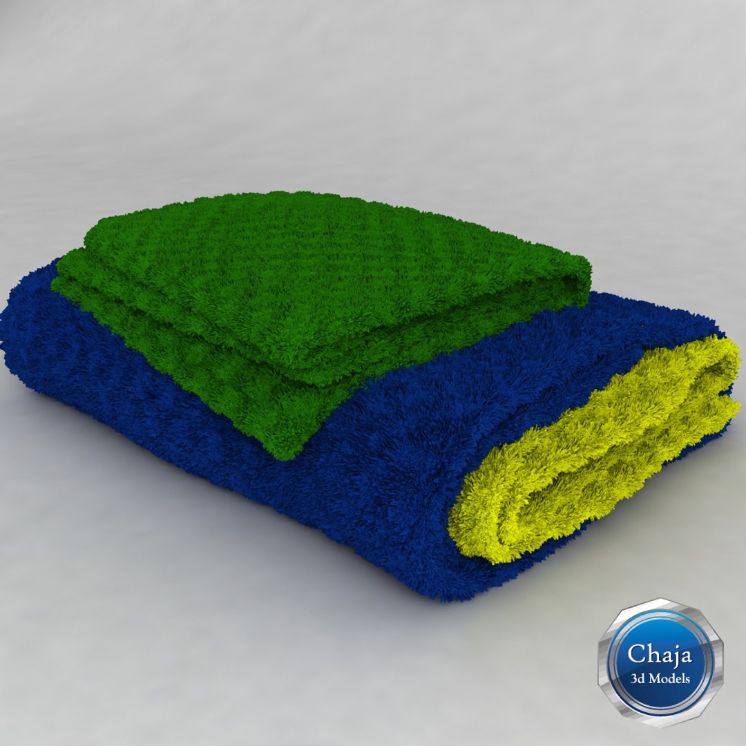 3d model towels 01