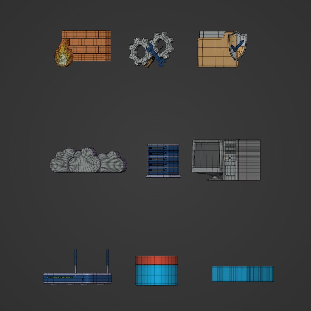 Computer Icons Pack Model - TurboSquid 1854637