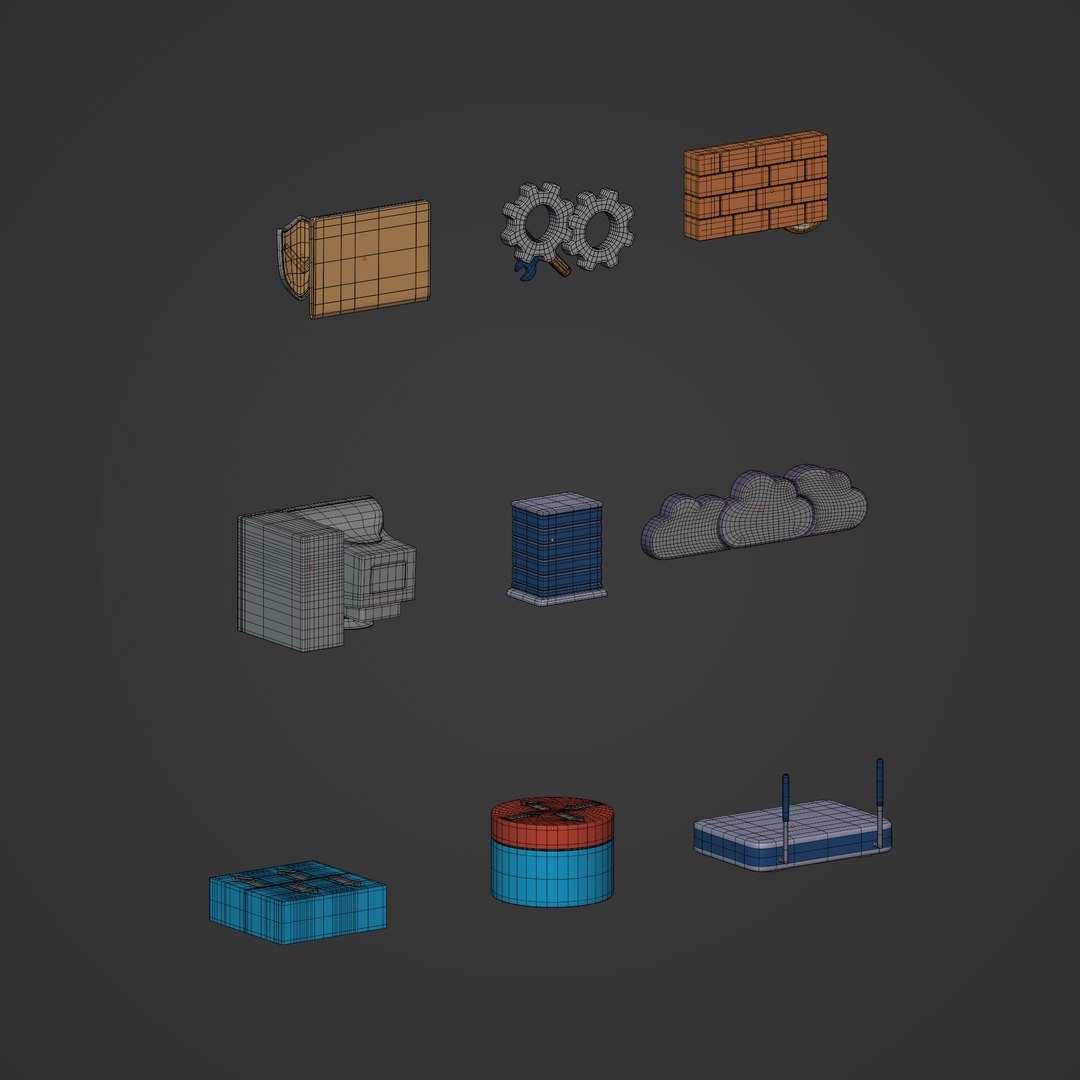 Computer Icons Pack Model - TurboSquid 1854637