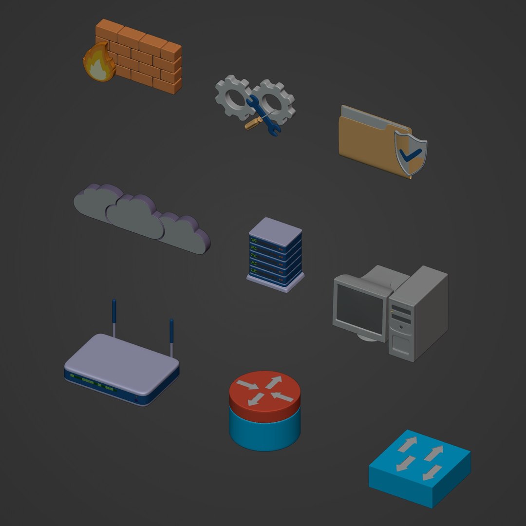 Computer Icons Pack Model - TurboSquid 1854637