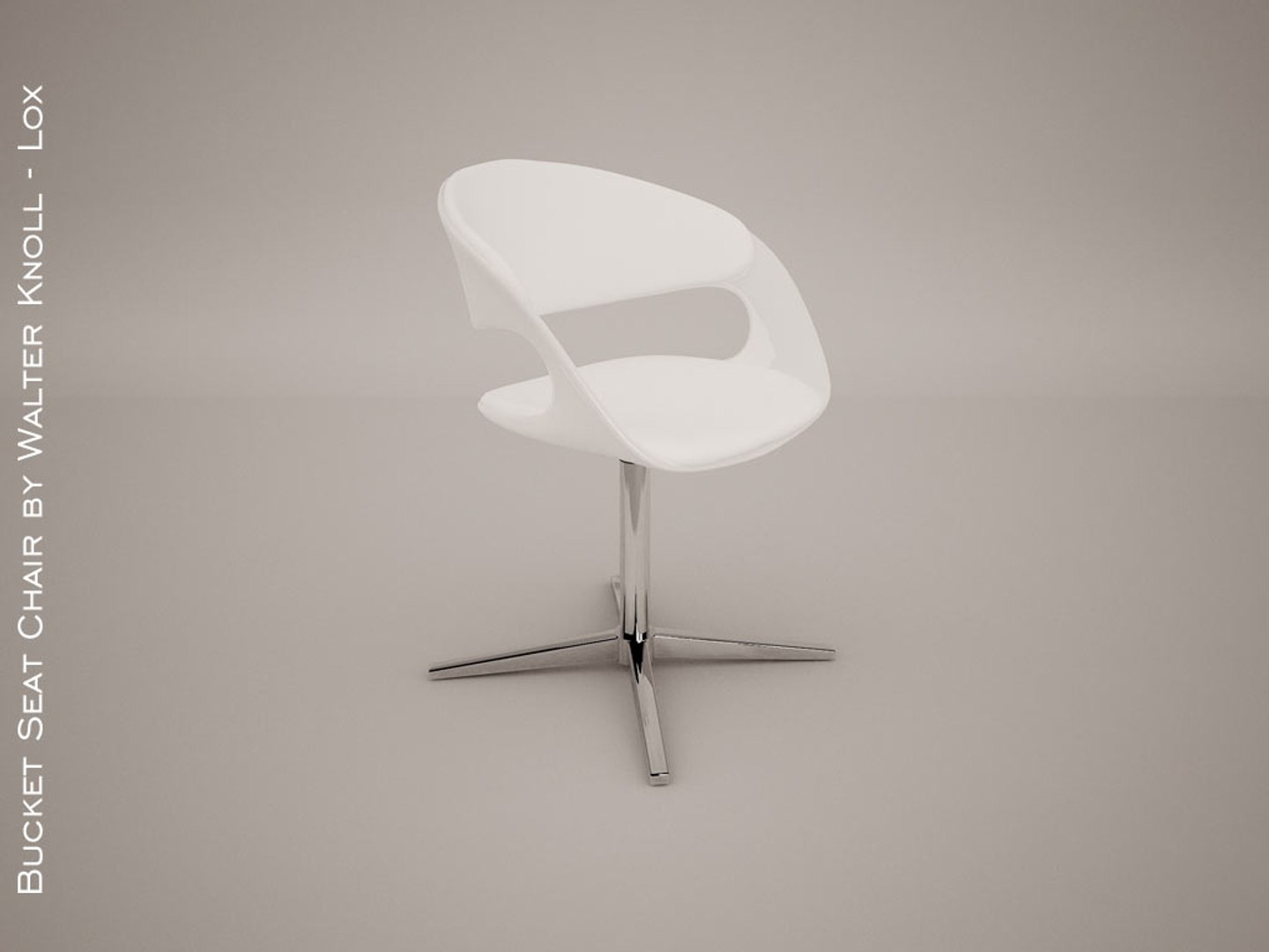 3d Model Bucket Seat Chair Walter Knoll