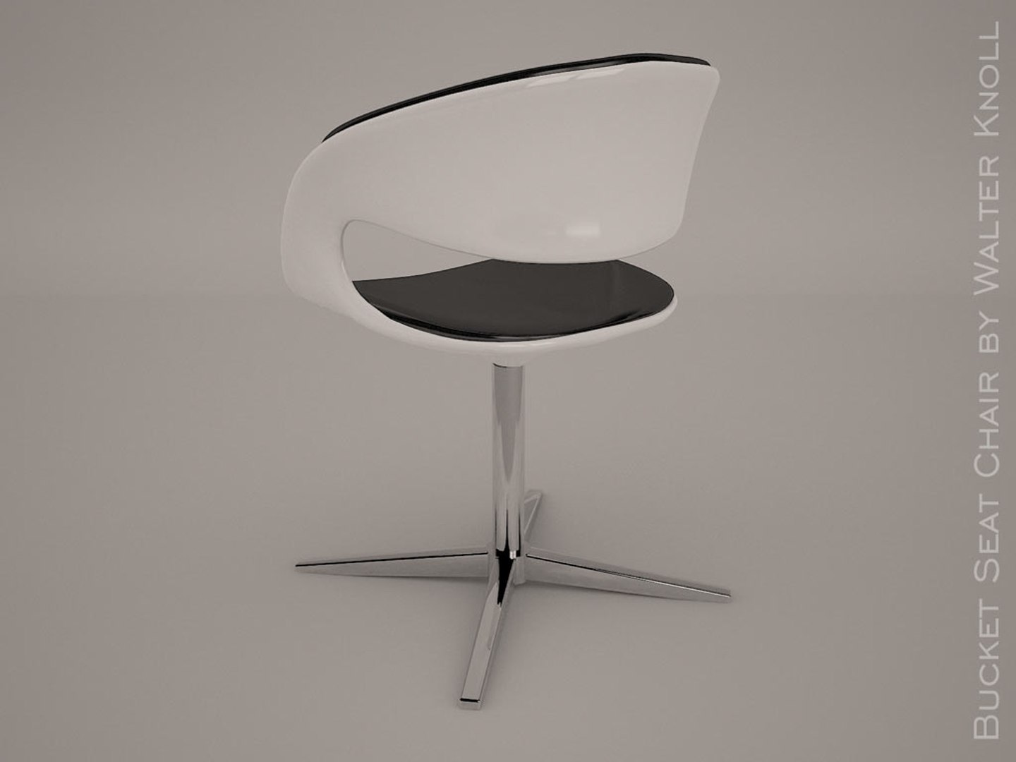 3d Model Bucket Seat Chair Walter Knoll