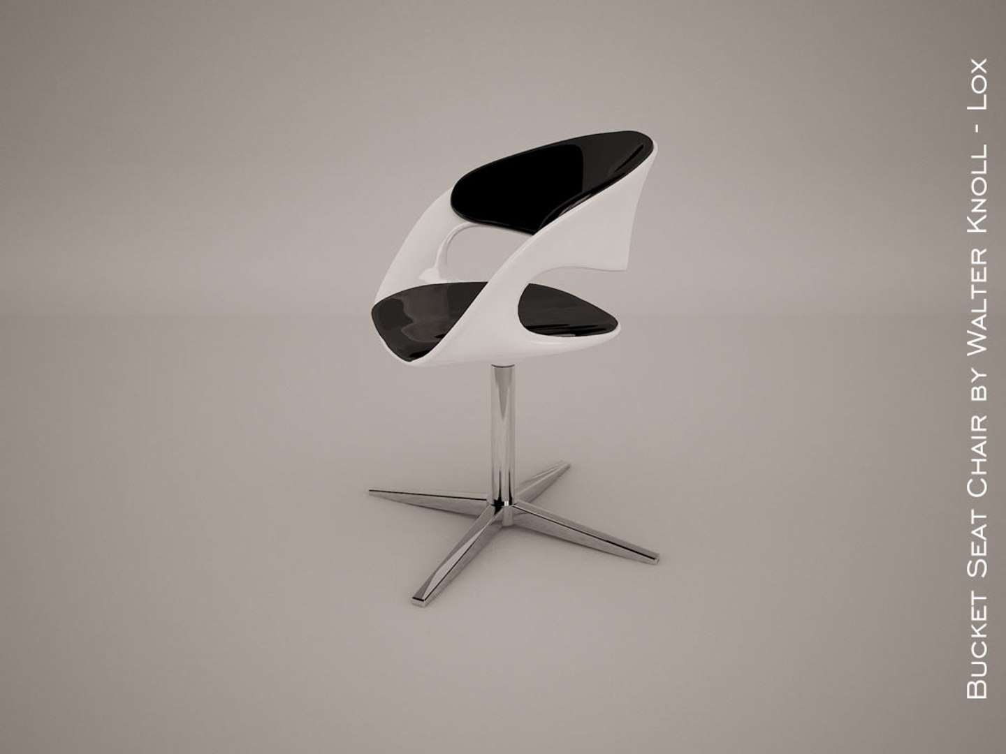 3d Model Bucket Seat Chair Walter Knoll