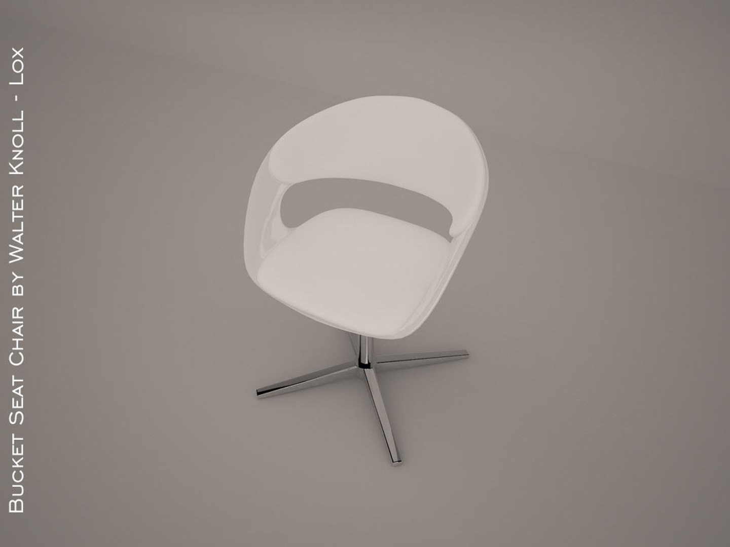 3d Model Bucket Seat Chair Walter Knoll