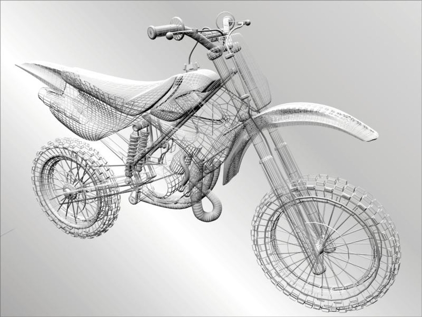 Moto Motocross 3d Model