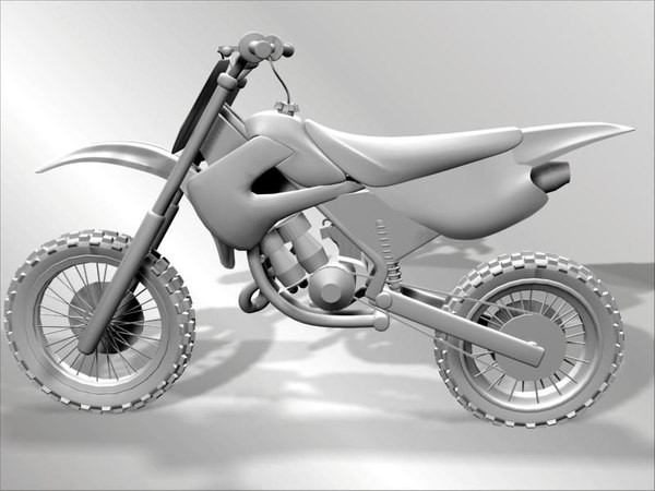 moto motocross 3d model