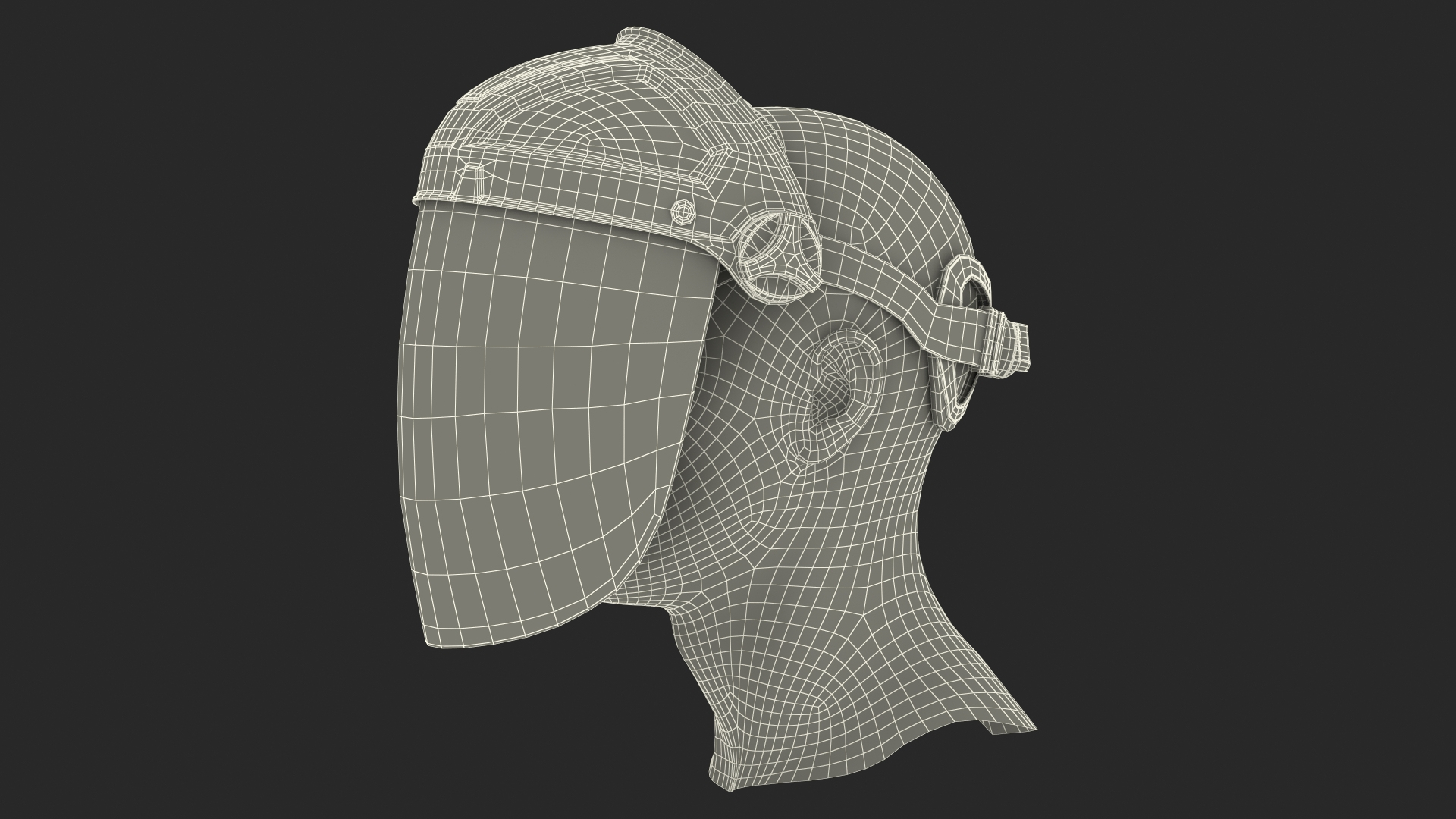 Transparent Visor Face Shield 3D Model - TurboSquid 1848982