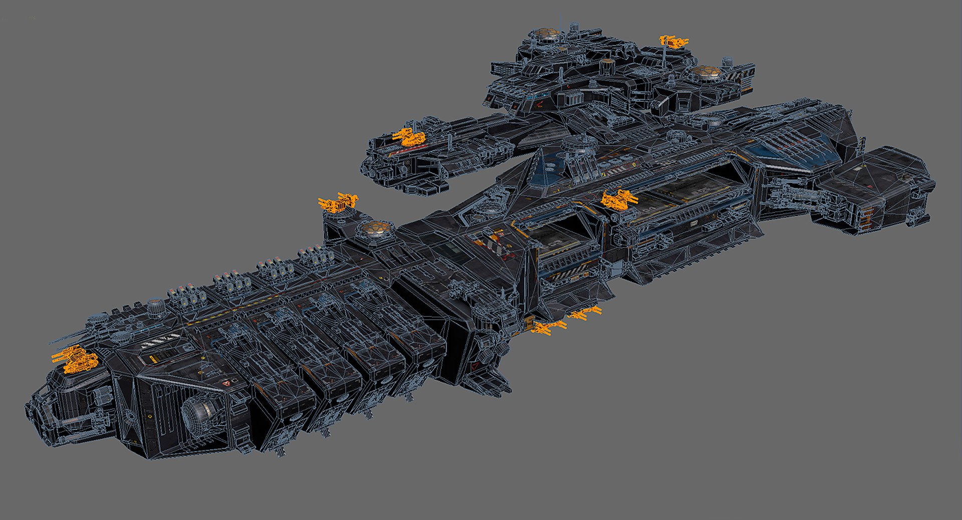 3d Spacecraft Carrier Model
