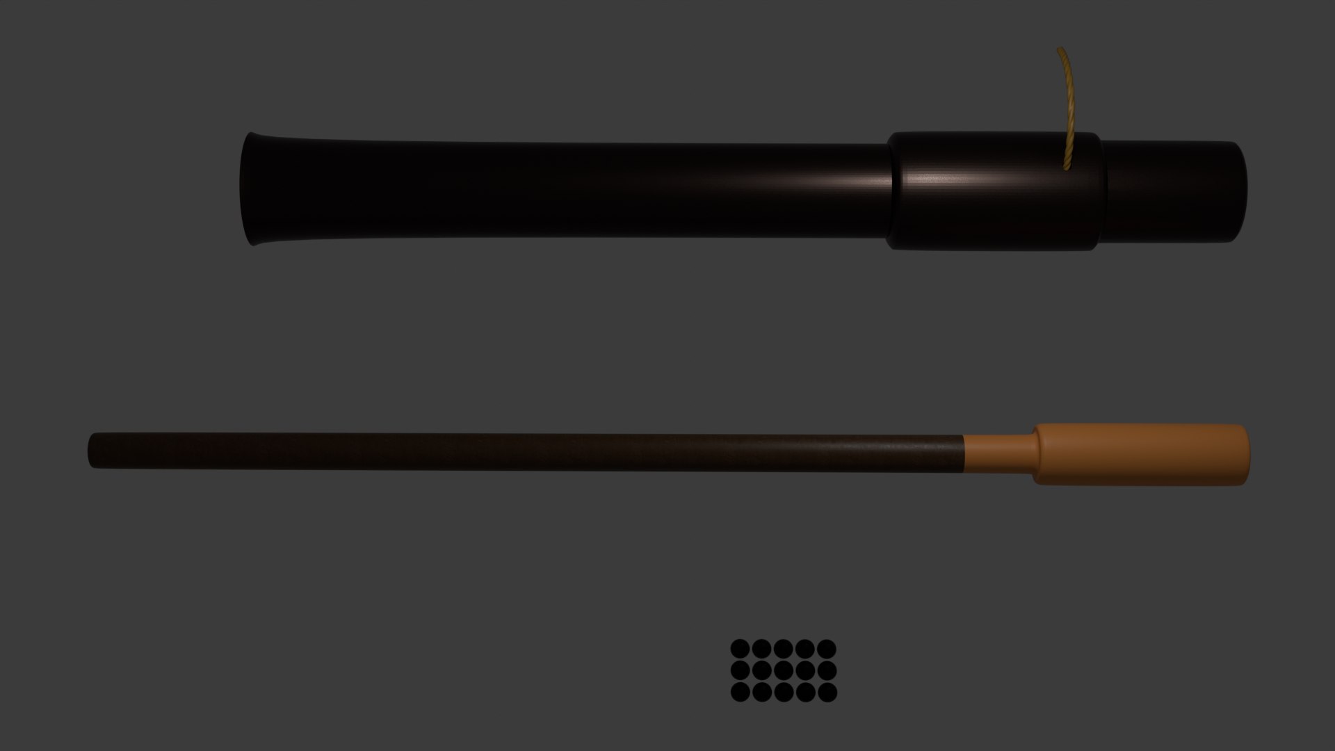 modelo 3d Cañón de rifle tradicional coreano Seungja Chongtong ...