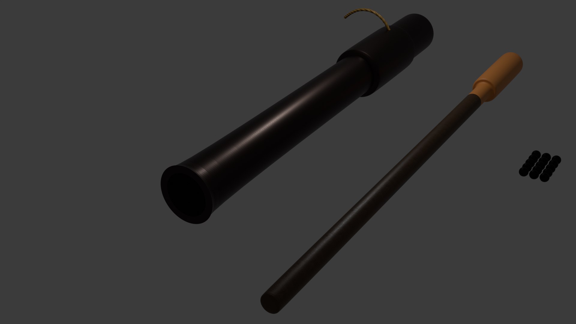 Korea Traditional Rifle Barrel Seungja Chongtong 3D Model - TurboSquid ...