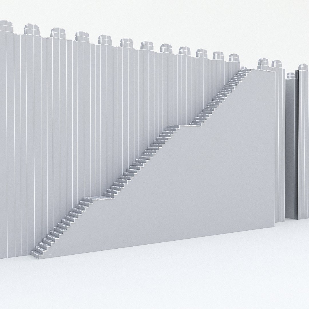 Modular Old Castle Wall 3D Model - TurboSquid 1556642