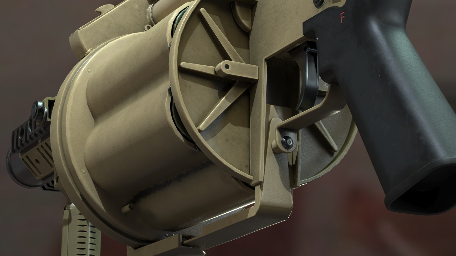 Milkor MGL-140low Poly 3D Model - TurboSquid 2279509