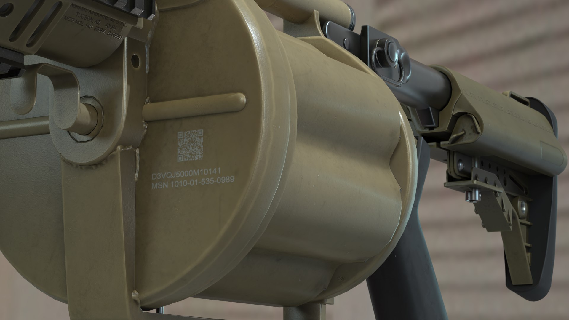 Milkor MGL-140 3D Model - TurboSquid 2279509