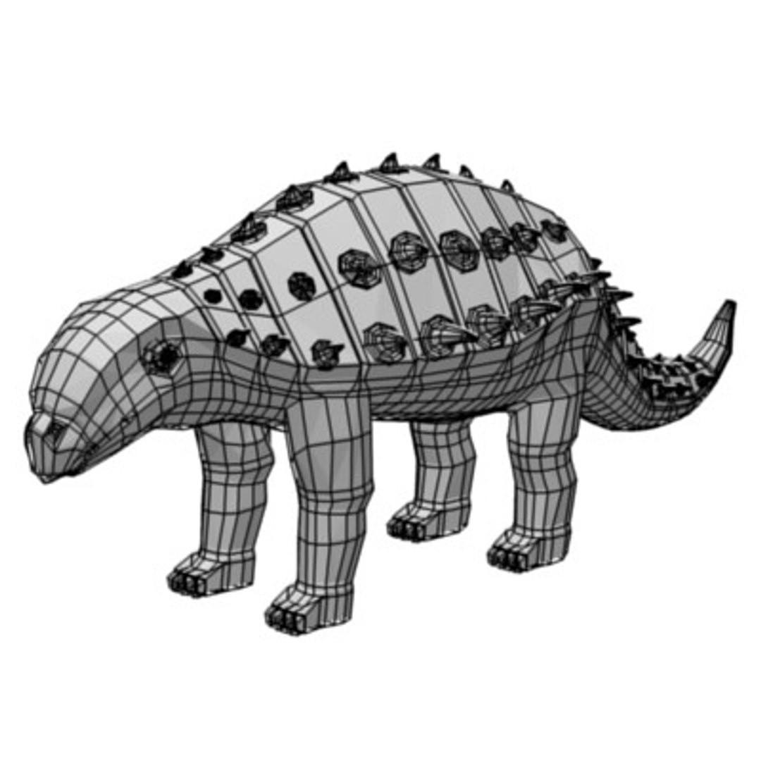 3d Model Dinosaur Panoplosaurus