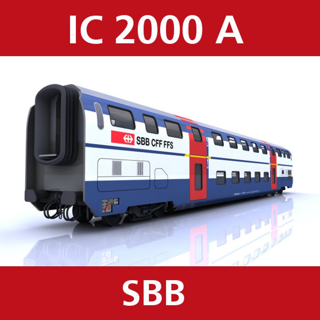 Passenger Swiss Railroad 3d 3ds