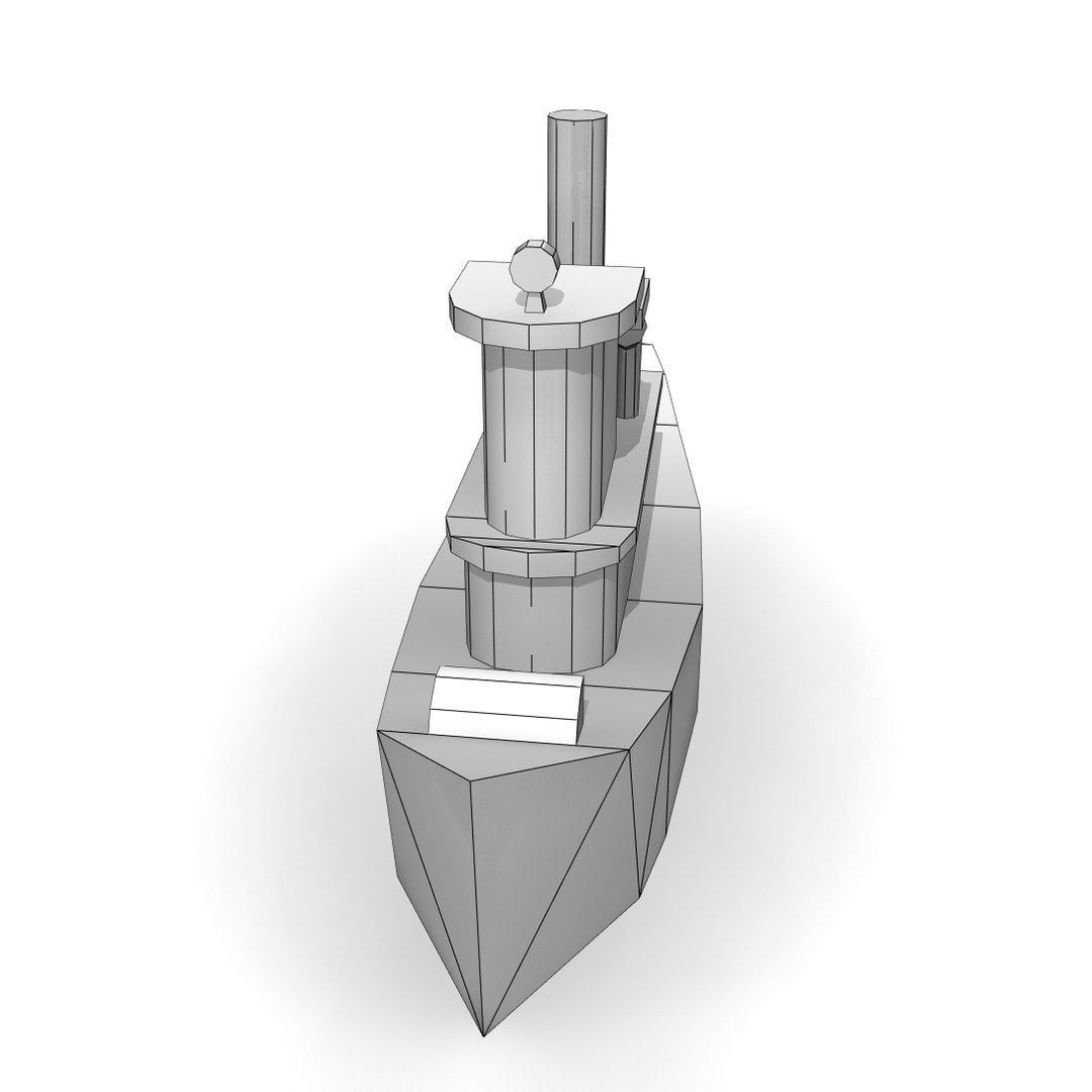 3d Tug Papermodel Ship