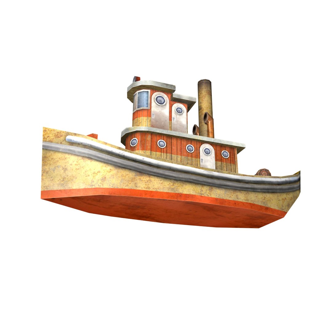 3d Tug Papermodel Ship