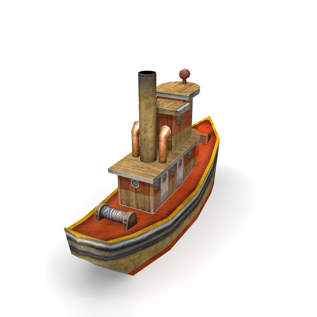 3d Tug Papermodel Ship