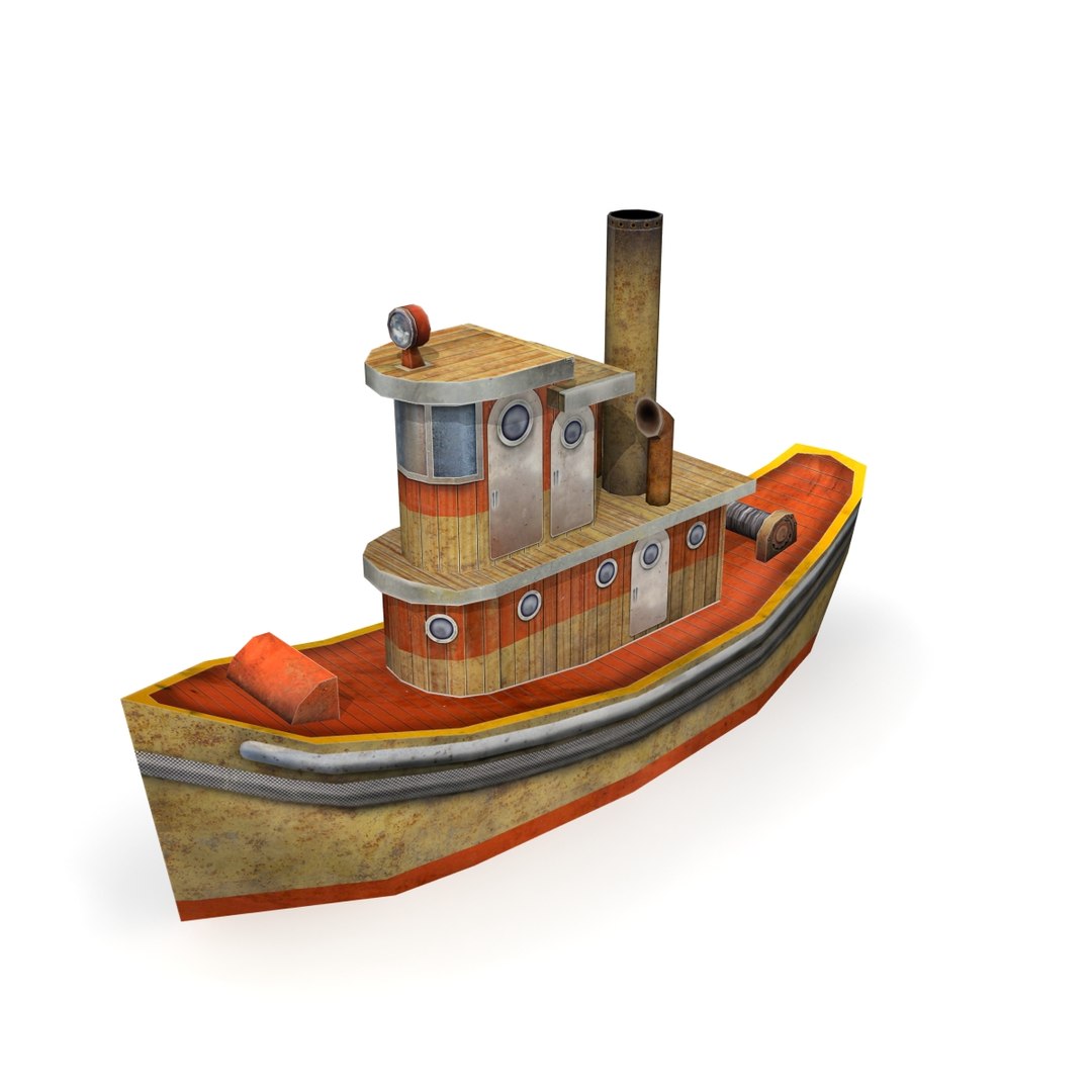 3d Tug Papermodel Ship