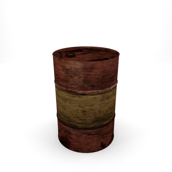 explosive barrel 3d model
