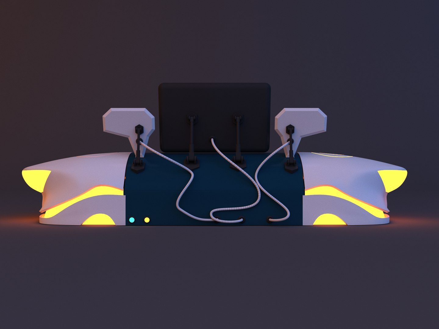 3D Space Sci-fi Control Desk - TurboSquid 1927373