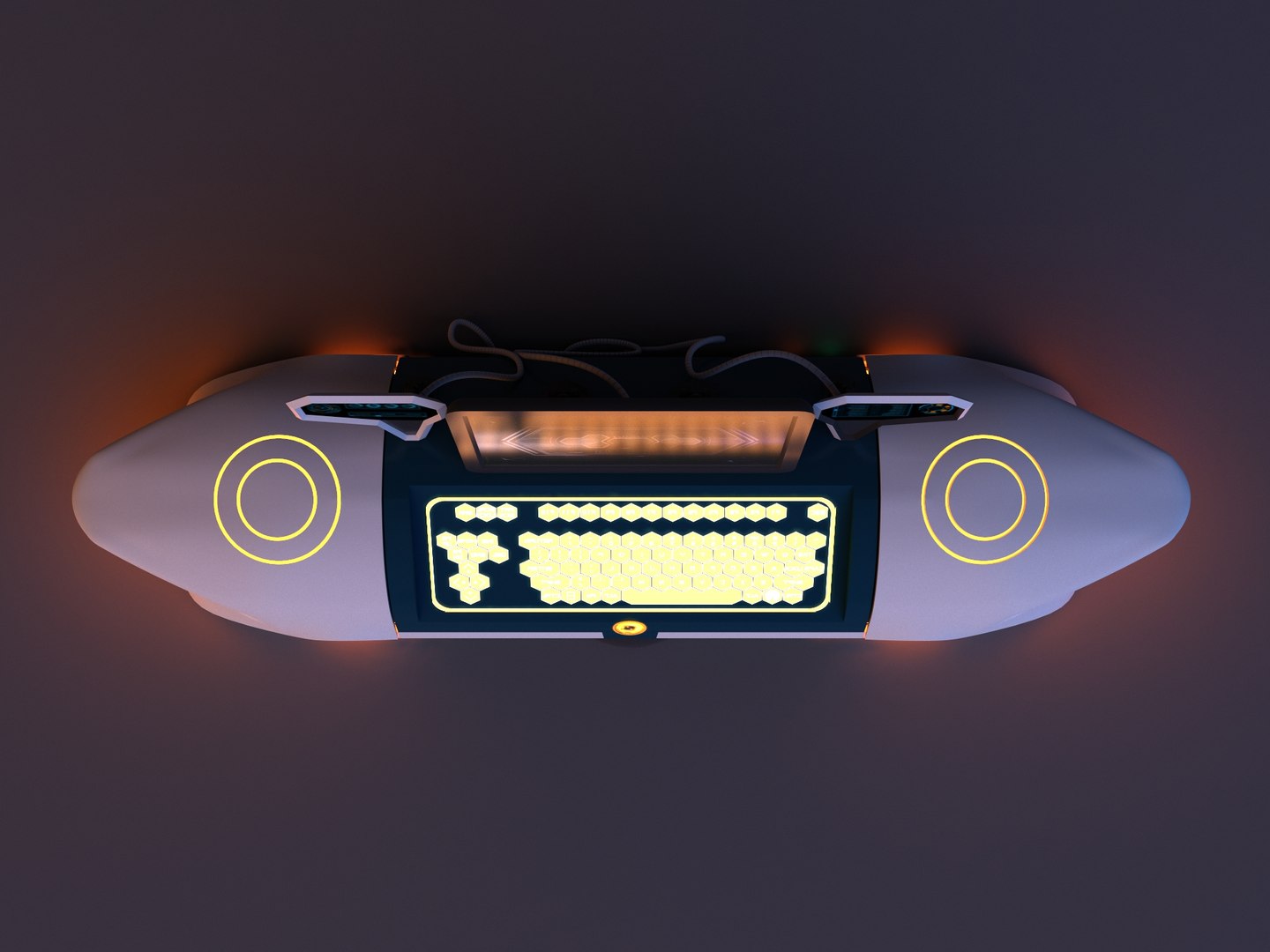 3D Space Sci-fi Control Desk - TurboSquid 1927373