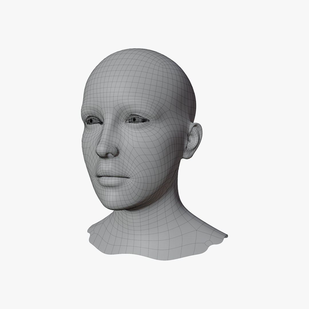 3D Female Mannequin Head Model - TurboSquid 2051084