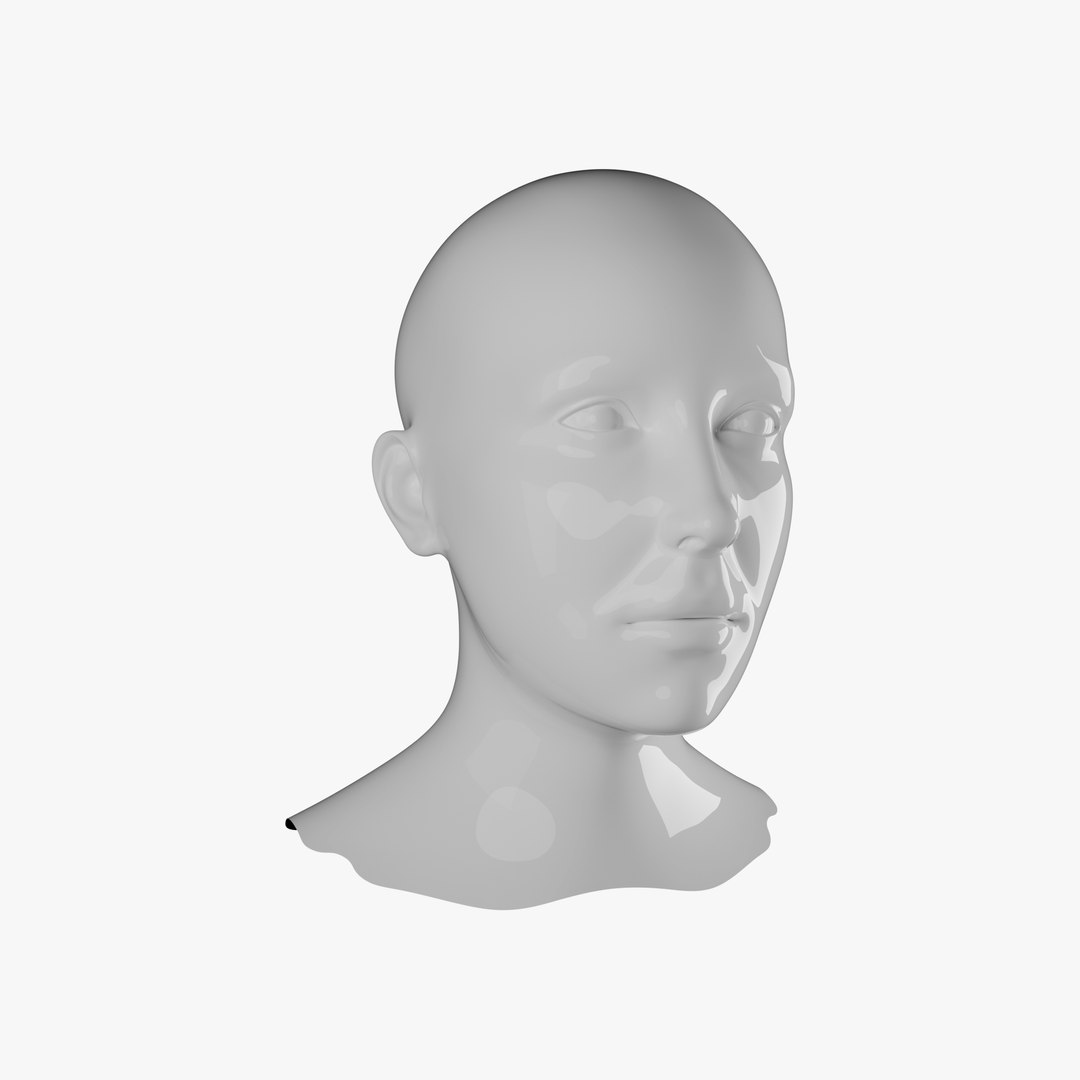 3D Female Mannequin Head Model - TurboSquid 2051084