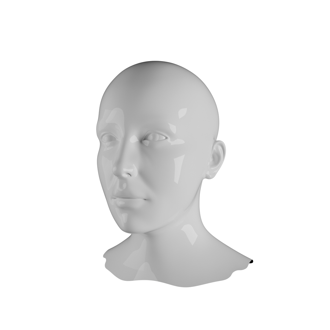 3D Female Mannequin Head Model - TurboSquid 2051084